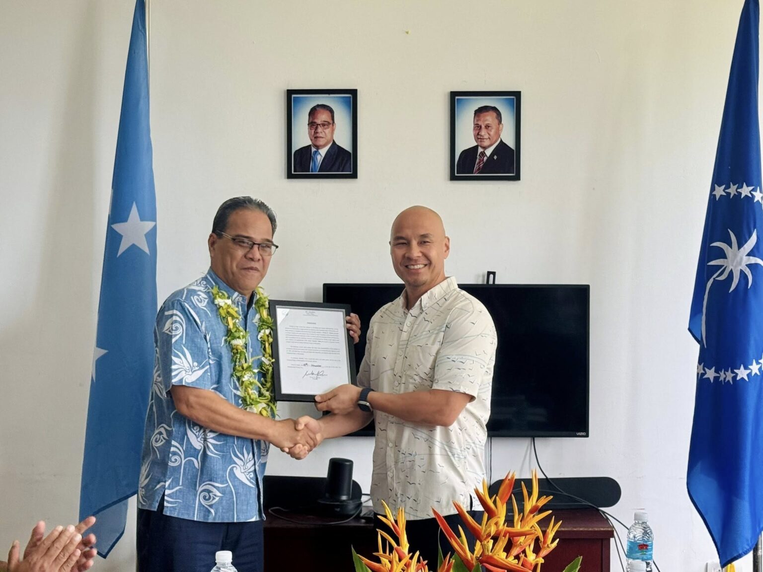 President Simina Presents Exequatur to Japan’s Newly Appointed Honorary ...